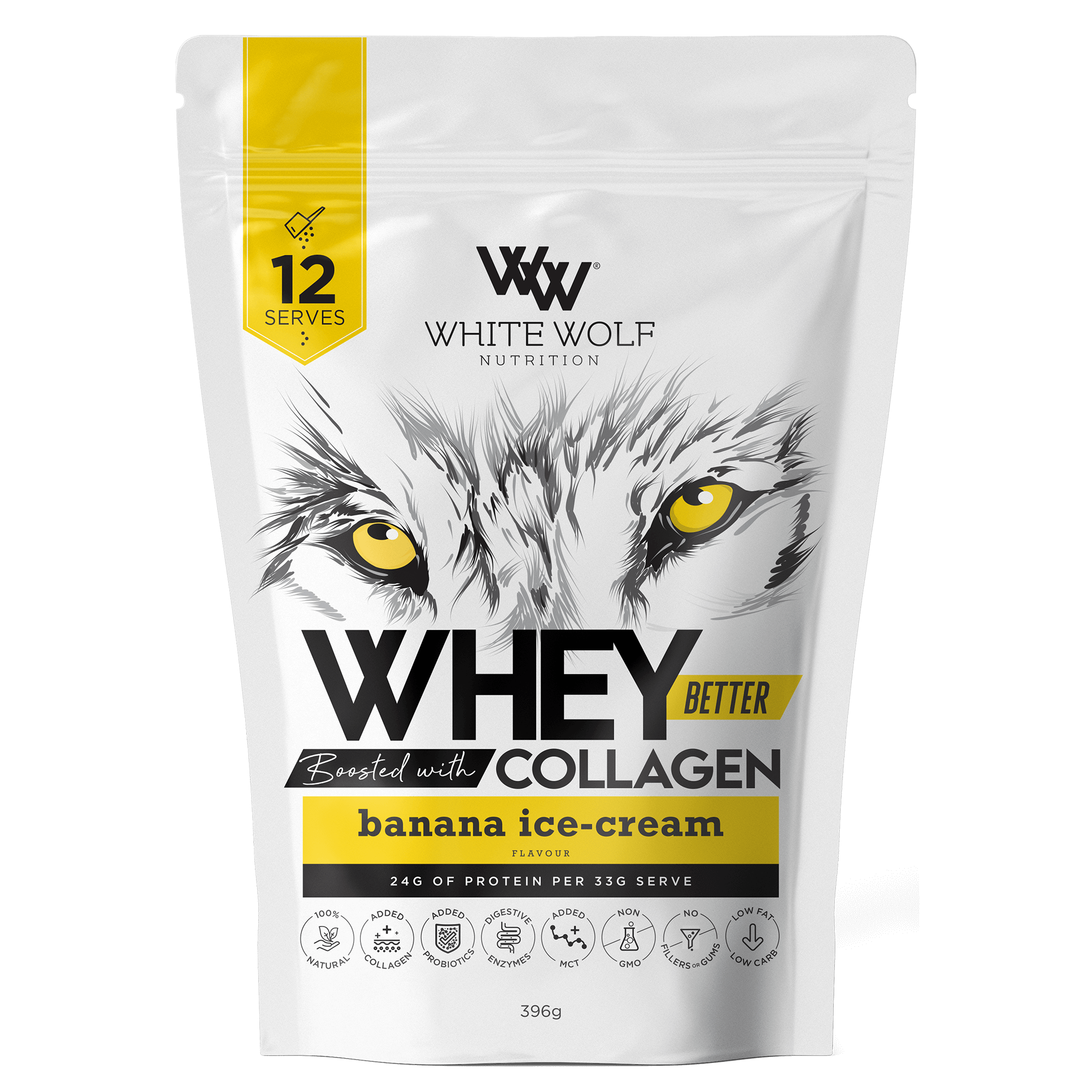 Whey Better Protein By White Wolf | Whey Blend | Collagen | Elite Supps